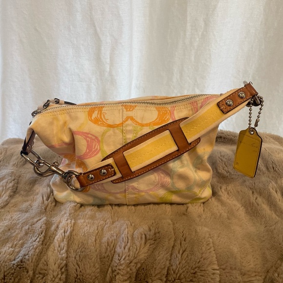 Coach | Bags | Authentic Coach Hampton Monogram Boho Handbag | Poshmark